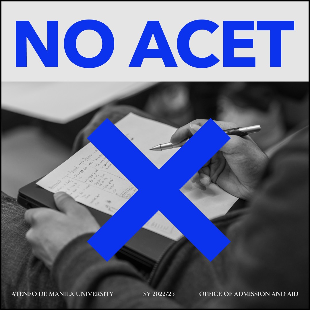 Ateneo College Entrance Test suspended for SY 2022-2023 applications ...