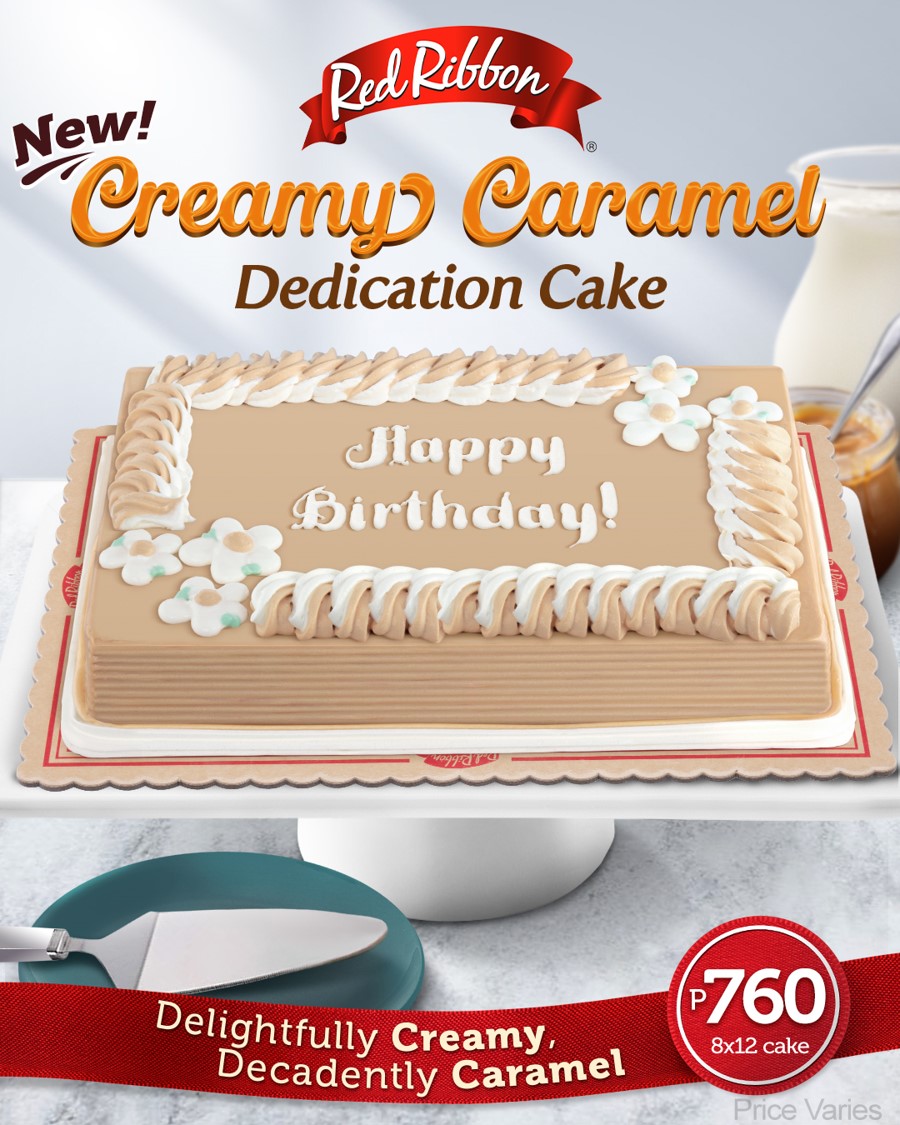 NEW Red Ribbon Creamy Caramel Dedication Cake: A must-try delightfully ...